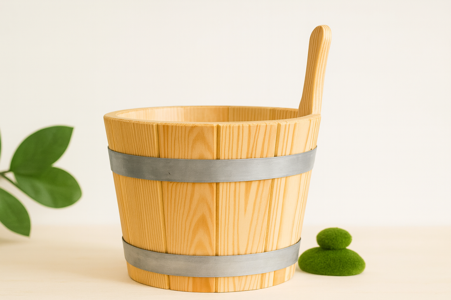 Sauna Wooden Pail and Liner – DaleSauna ltd
